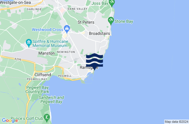 Previsioni di Maree a Ramsgate Main Sands Beach, Alta e Bassa Marea ...
